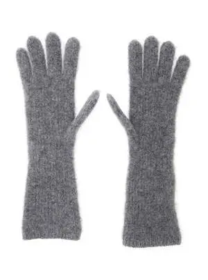 Jacquemus Les Gants Gros Grain Are Gloves Characterized A Composition Of Alpaca Wool, Nylon, And Merino Wool - Gray