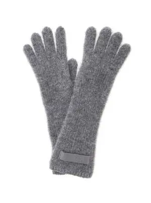Jacquemus Les Gants Gros Grain Are Gloves Characterized A Composition Of Alpaca Wool, Nylon, And Merino Wool - Gray
