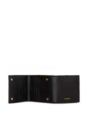 Balmain Smooth Leather Tri-fold Wallet