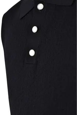 Casablanca Pointelle Monogram Polo