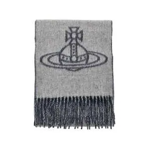 VIVIENNE WESTWOOD Single Orb Double-face Wool Scarf