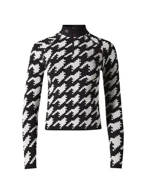 Perfect Moment Perfect Mot Perfect Mot Perfect Jaquard Base Layer With 1/4 Zip - Multi