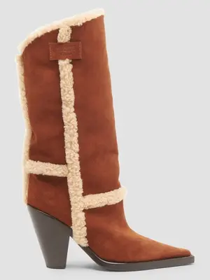 Moschino Shearling Trim 100mm Boots