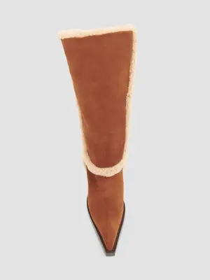 Moschino Shearling Trim 100mm Boots