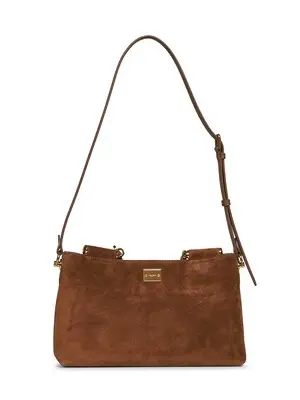 Dolce & Gabbana Camel Vittoria Medium Handbag With Shoulder Strap