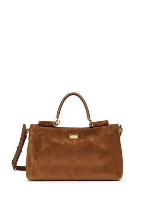 Dolce & Gabbana Camel Vittoria Medium Handbag With Shoulder Strap