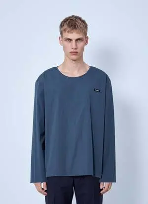Miu Miu Stretch Poplin Top - Gray