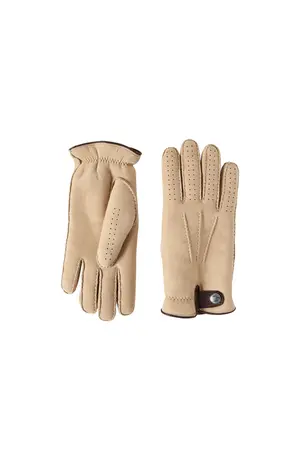 Brunello Cucinelli Suede Curly Shearling Gloves