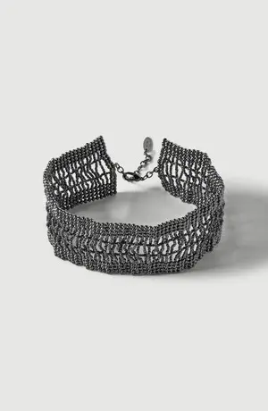 Brunello Cucinelli Sterling Wide Choker