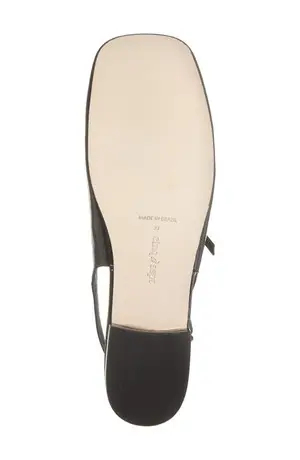 Cinq À Sept Elena Leather Square Toe Flat