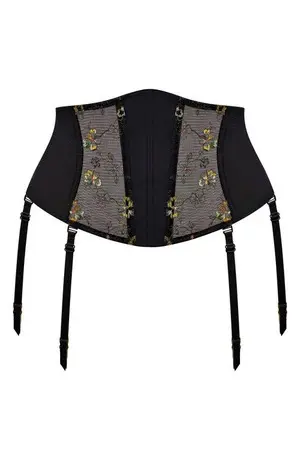 Elomi Lyriana Garter Belt - Jet