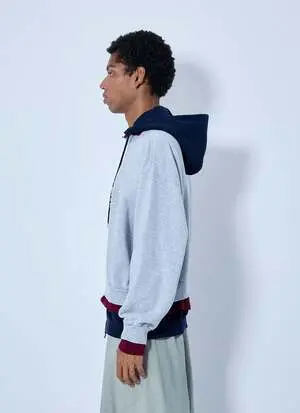 Balenciaga Layered Hoodie With Embroidered Logo