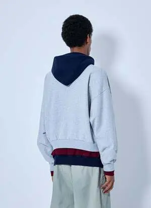 Balenciaga Layered Hoodie With Embroidered Logo