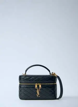 Saint Laurent Gaby Vanity Shoulder Bag - Black