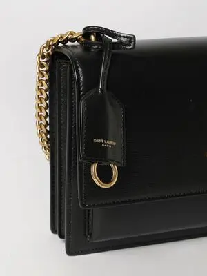 Saint Laurent Sunset Medium Leather Shoulder Bag With Monogram