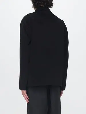 Saint Laurent Cotton Shirt Jacket With Classic Collar And Dropped Shoulders