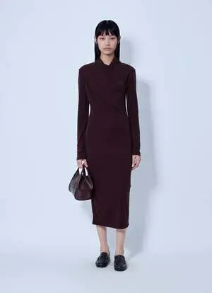 Max Mara Asymmetric Draped Dress - Multicolor