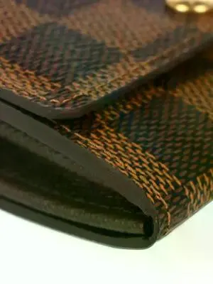 LOUIS VUITTON Porte Monnaie Plat Damier Coin Case