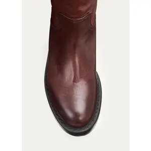Miu Miu 55mm Lug-sole Leather Knee-high Boots