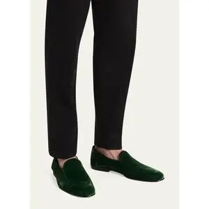 TOM FORD Steven Velvet Formal Loafers