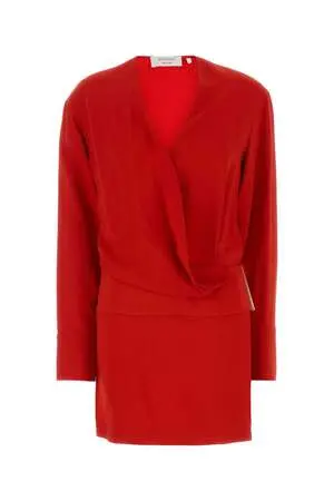 Sportmax Crepe Etere Mini Dress - Red