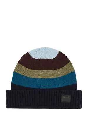 Paul Smith Lambswool Fedora Hat - Navy