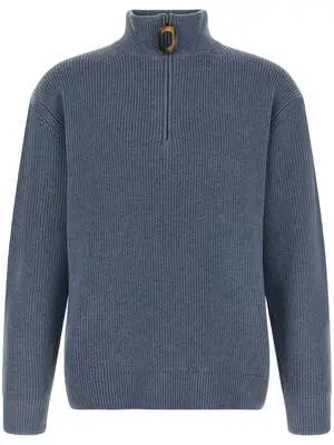 JW Anderson Wool-cotton Crewneck Sweater - Light Blue