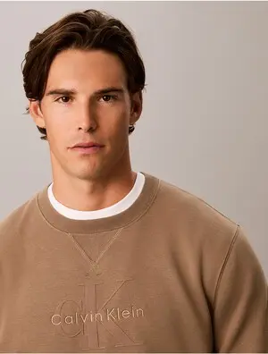 Calvin Klein Fleece Monologo Crewneck Sweatshirt