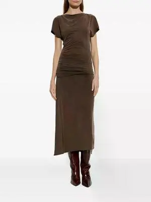 IRO PARIS Excess Ruched Midi Dress