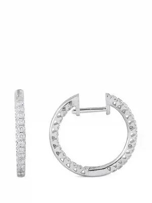 LB EXCLUSIVE Nside-out Diamond I Hoop Earrings