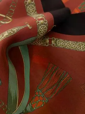 Etro Tassel-embellished Silk Triangle Scarf