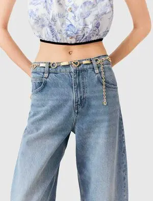Maje Twisted Gold Chain Belt