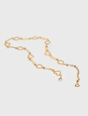 Maje Twisted Gold Chain Belt