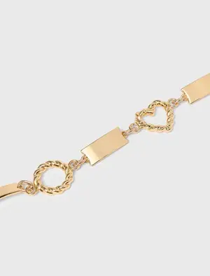 Maje Twisted Gold Chain Belt
