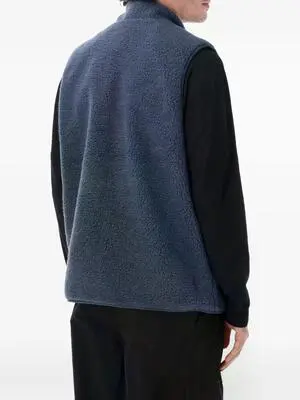 KAVU Cooper Fleece Corduroy-panel Gilet - Blue