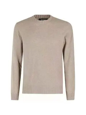 GRAN SASSO Crew-neck Ribbed-trim Sweater - Neutrals