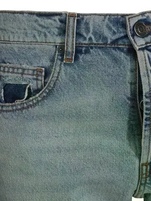 NUMERI Faded Straight-leg Jeans