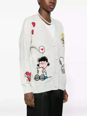 MC2 SAINT BARTH X Peanuts Intarsia-knit Cardigan