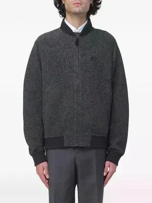 Etro Paisley-print Bomber Jacket - Grey