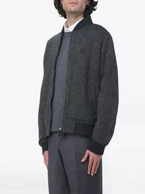 Etro Paisley-print Bomber Jacket - Grey