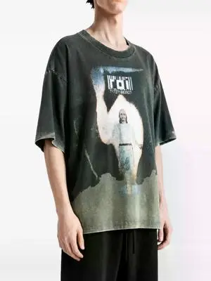 RRR123 Graphic-print Faded T-shirt