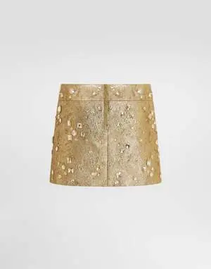 Dolce & Gabbana Jacquard Skirt With Embroidery