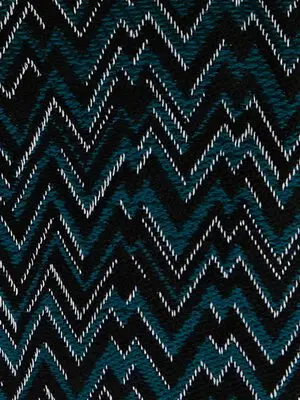 Missoni Wool Zig Zag Scarf With Contrast Trim