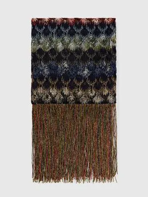 Missoni Viscose Lamé Scarf With Fringes