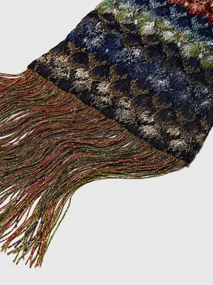 Missoni Viscose Lamé Scarf With Fringes