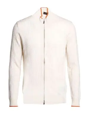 MOORER Cardigan Ivory Size Wool, Silk