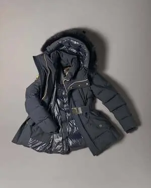 Moose Knuckles 3q Belted Hooded Down Jacket