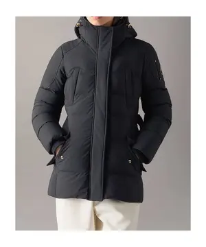 Moose Knuckles 3q Belted Hooded Down Jacket