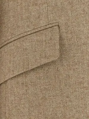 Chloé Winter Cape-detail Blazer - Brown