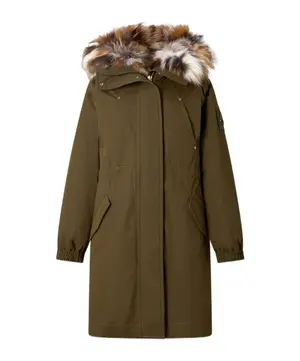 Moose Knuckles Pioneer Fur Down Parka - Combat